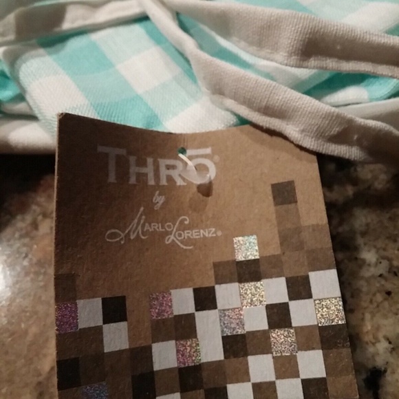 THRO Marlo Lorenz | Accents | Pr Thro Marlo Lorenz Blue Check Pillow ...